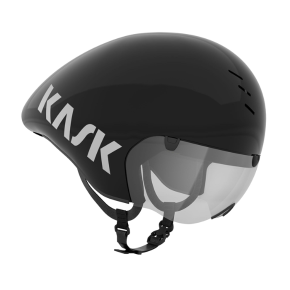 Carbonbike. Kask helm Beluga incl. visière transparent Black / 55-58