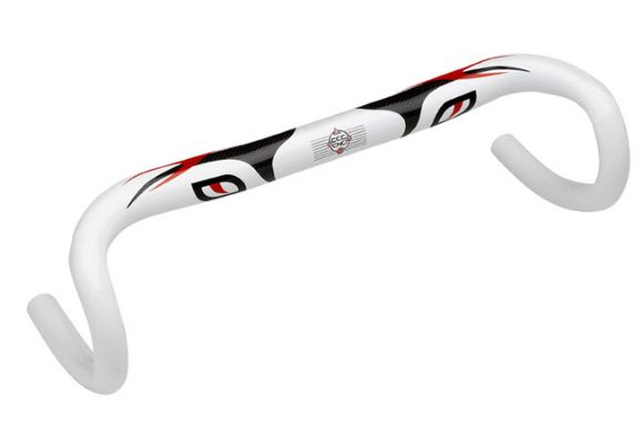 Carbonbike. Most stuur Maat White-Red 105mm